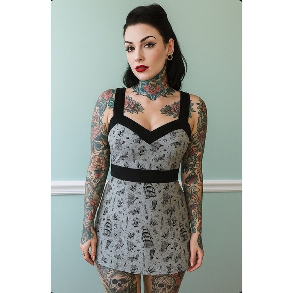 Sourpuss | Dresses | Sourpuss Krakens Revenge Nautical Retro 5s Punk ...